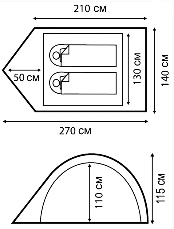 Палатка двухместная Nordway Dome 2 - купить в Киеве, цена 1 619 грн ...