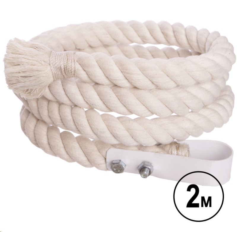 Канат гимнастический для лазания с кронштейном R-3898-2, 2 м, 22 мм ...